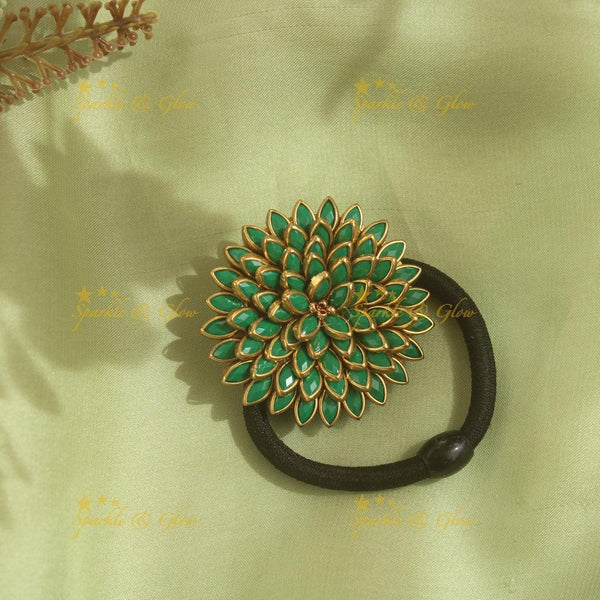Floral Design Traditional Hair Band – Sparkle and Glow