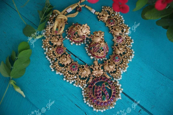 Kemp & Lakshmi Peacock Gutta Pusalu in Gold Polish – Sparkle and Glow