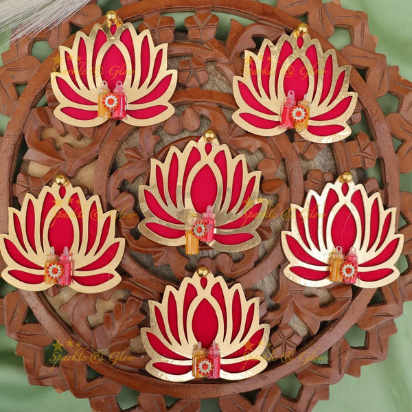 Elegant Lotus Tamboola Gift Set – Perfect Return Gift – Sparkle and Glow