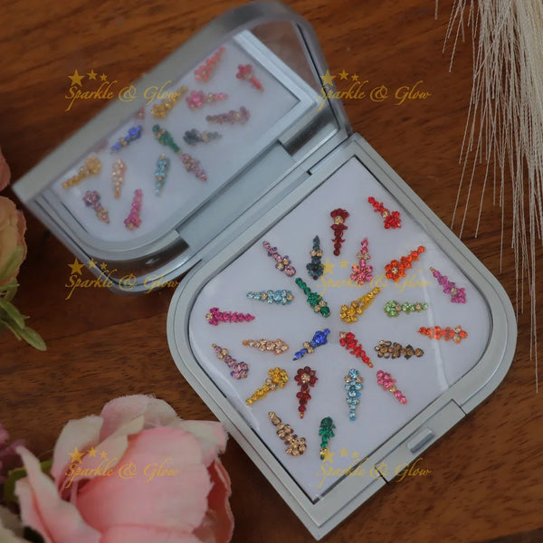 Exquisite Bridal Multi-Color Bindi Set for Weddings – Sparkle and Glow